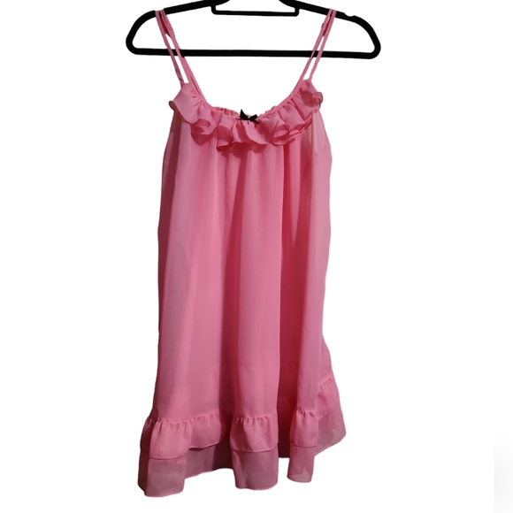 Betsey Johnson | Intimates & Sleepwear | Betsey Johnson Pink Ruffled ...